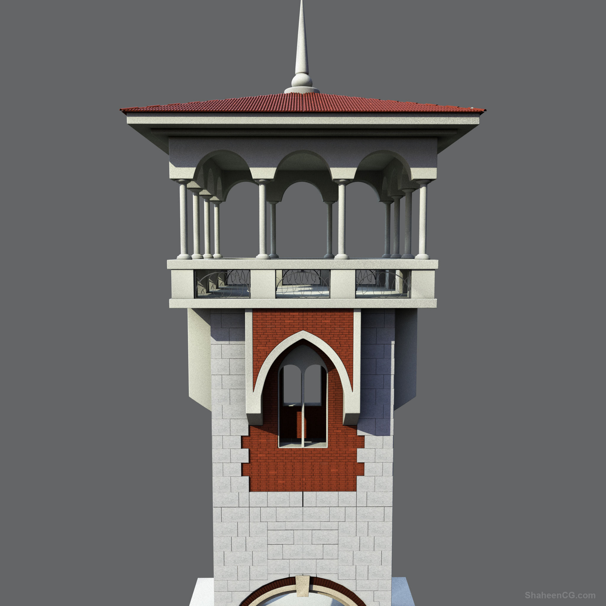 architecture Tower 3D model | CGTrader