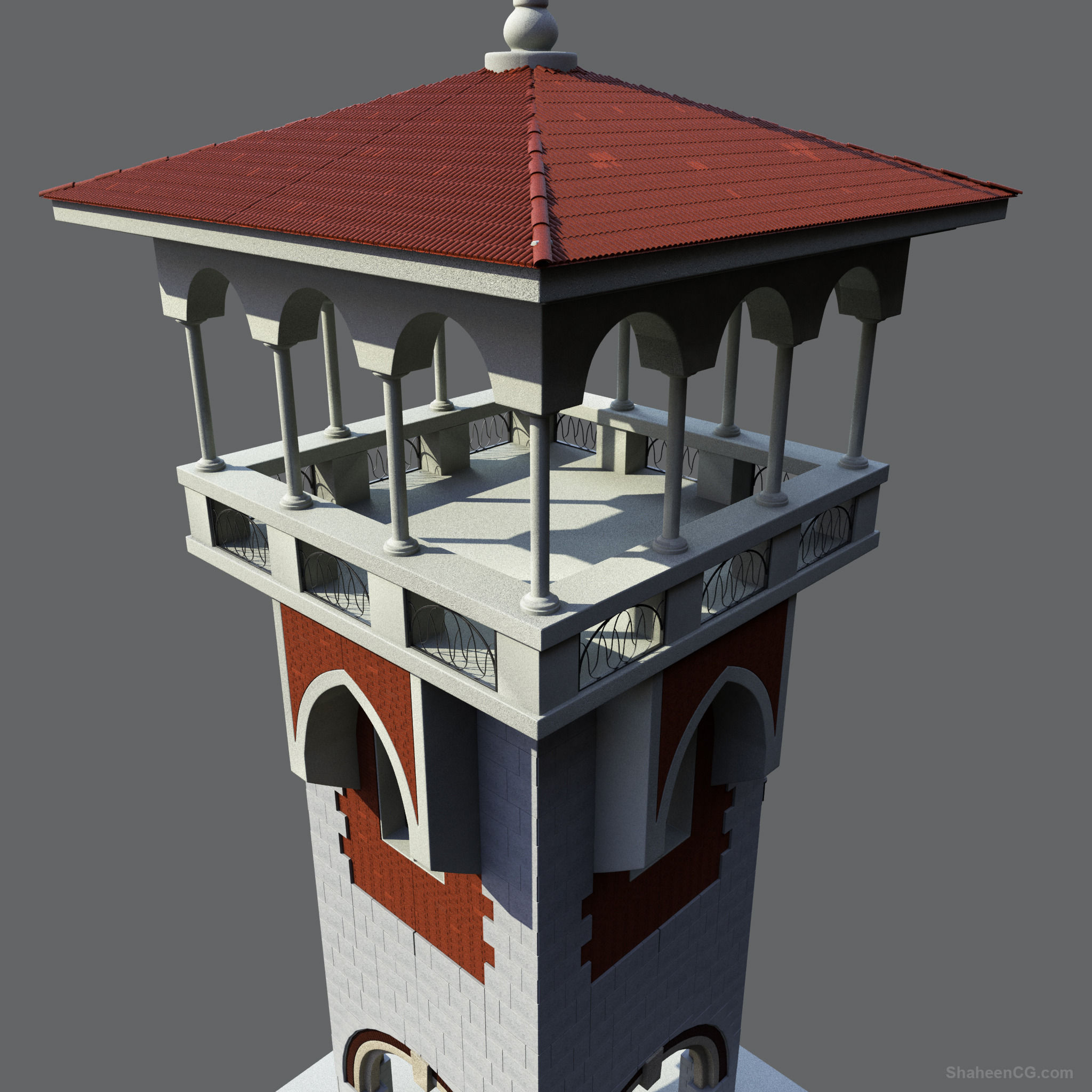 architecture Tower 3D model | CGTrader