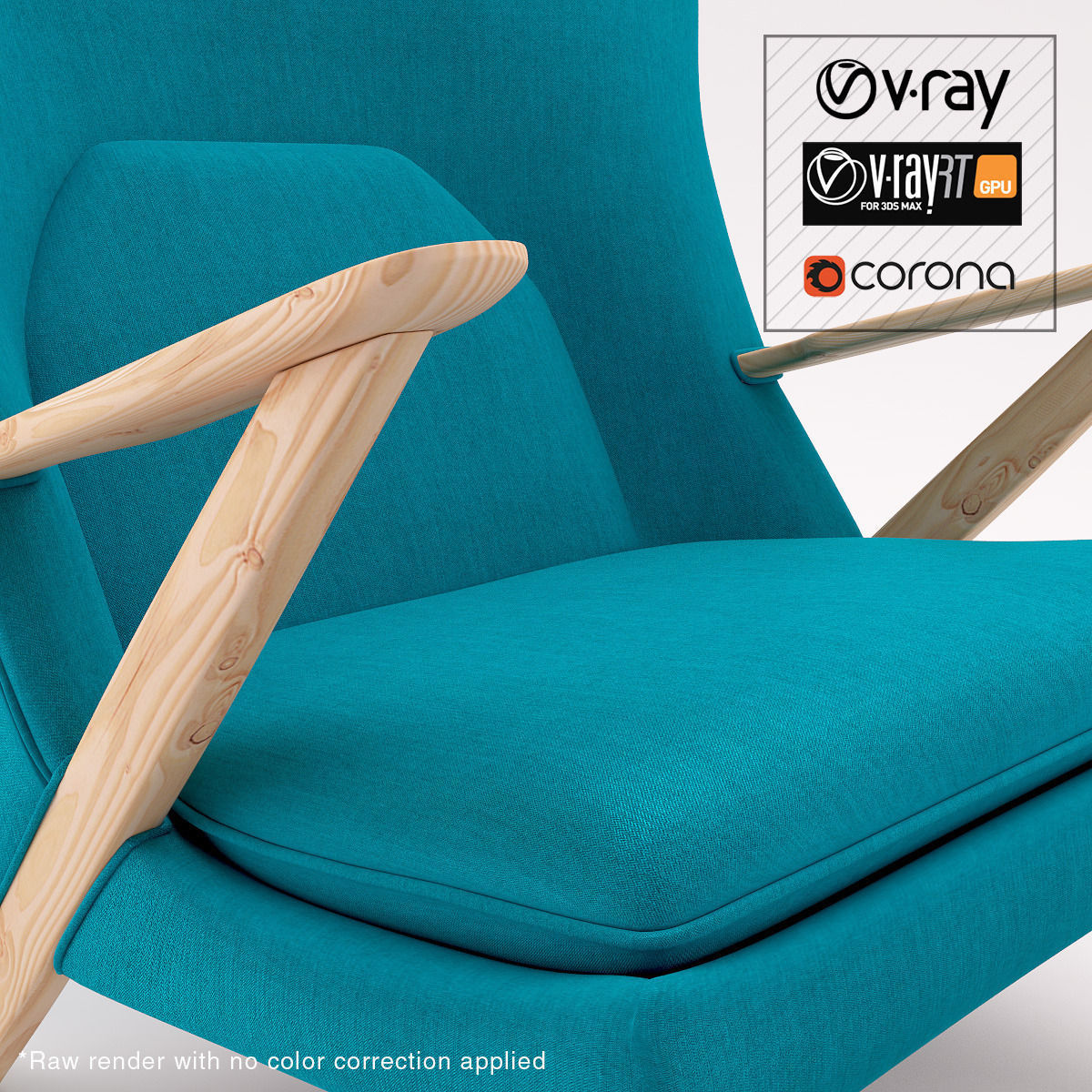 Cub Lounge Modern Wing Chair and Ottoman free 3D model | CGTrader