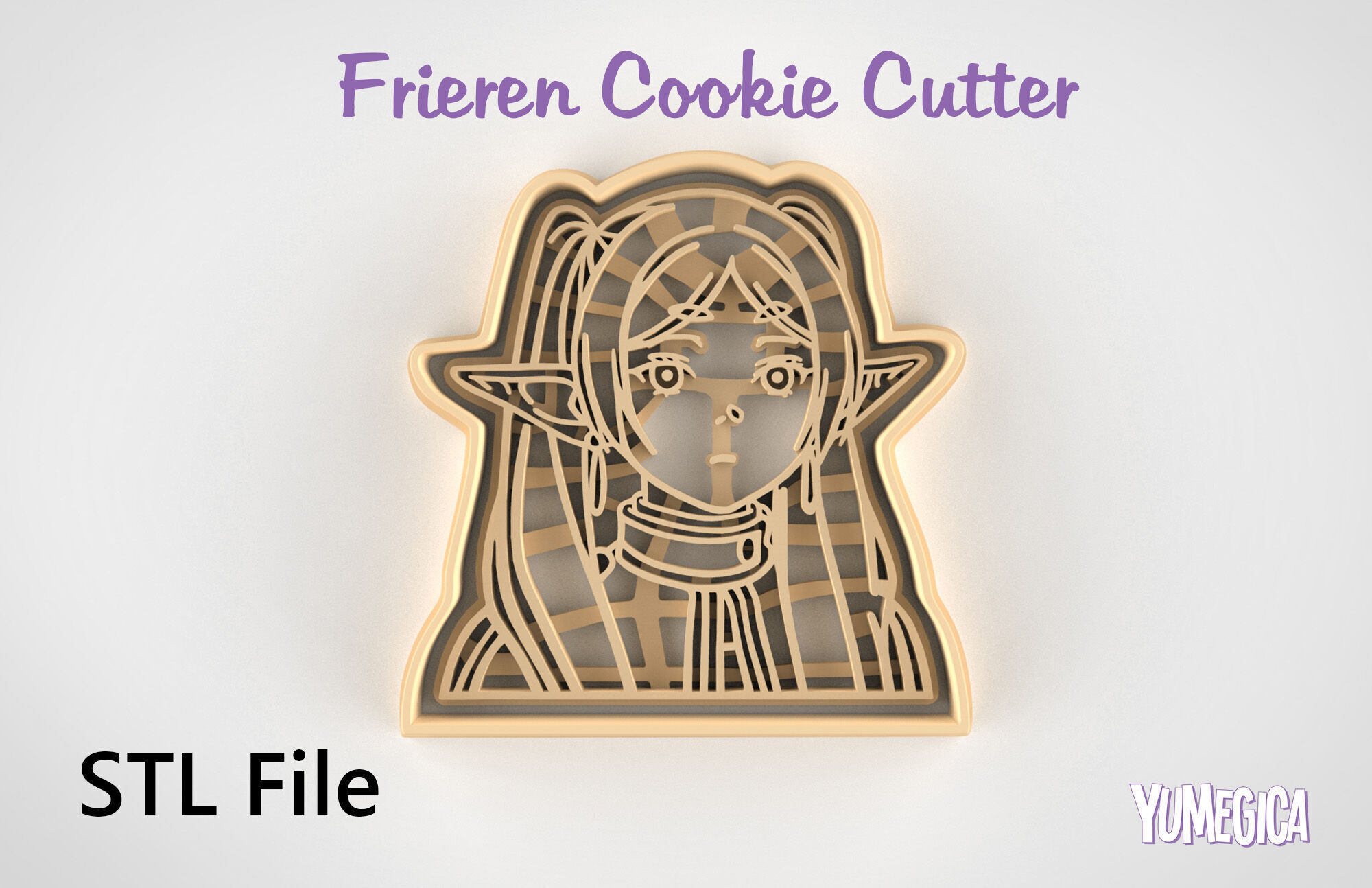 Frieren from Sousou no Frieren Cookie Cutter STL file 3D model 3D ...