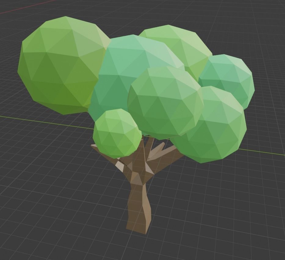 4 season tree free VR / AR / low-poly 3D model | CGTrader