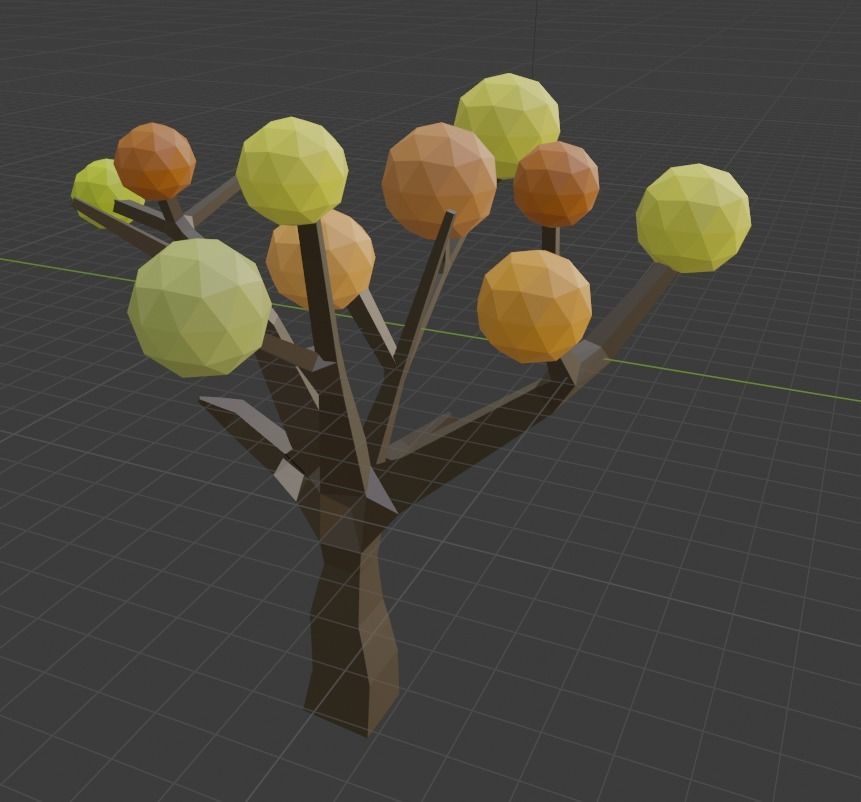 4 season tree free VR / AR / low-poly 3D model | CGTrader