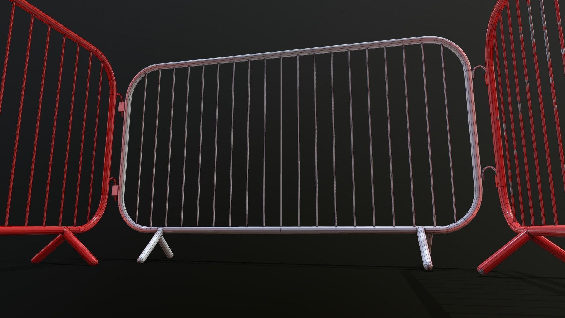 3D model Crowd Control Barrier Game-ready VR / AR / low-poly | CGTrader