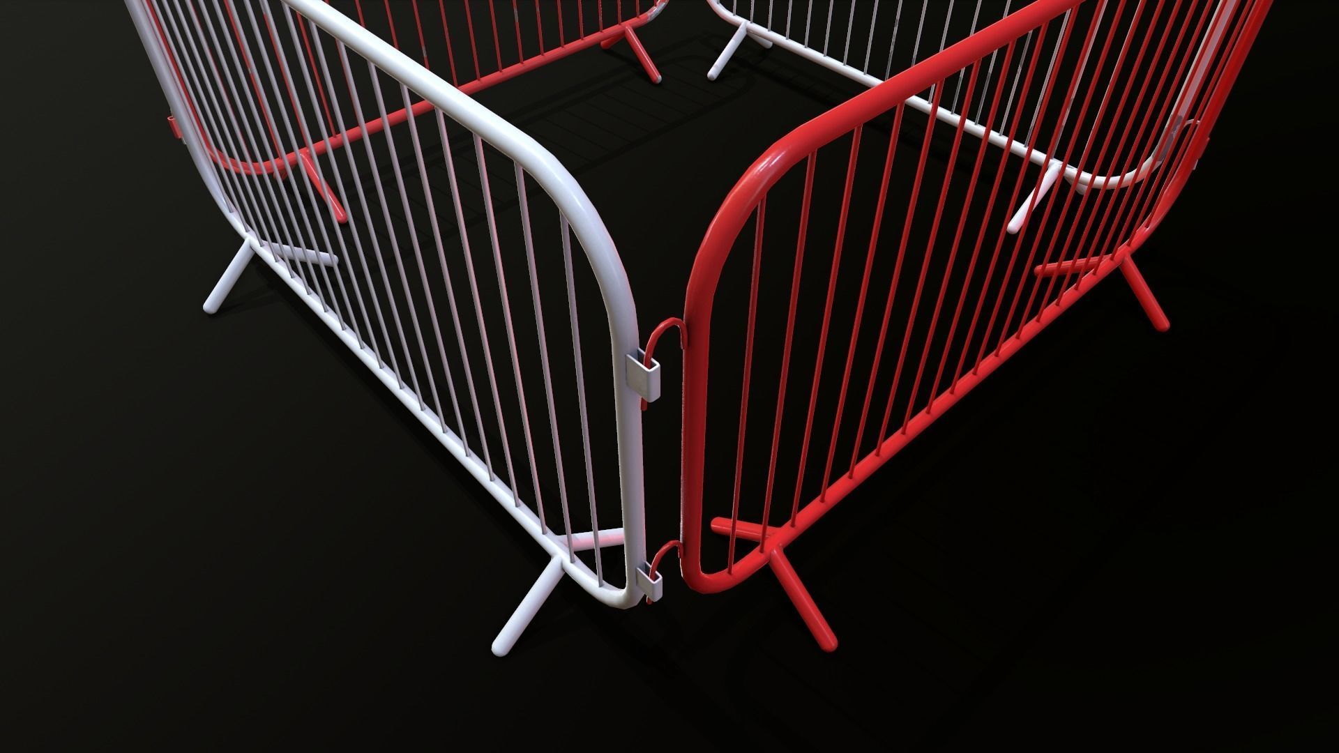 3D model Crowd Control Barrier Game-ready VR / AR / low-poly | CGTrader