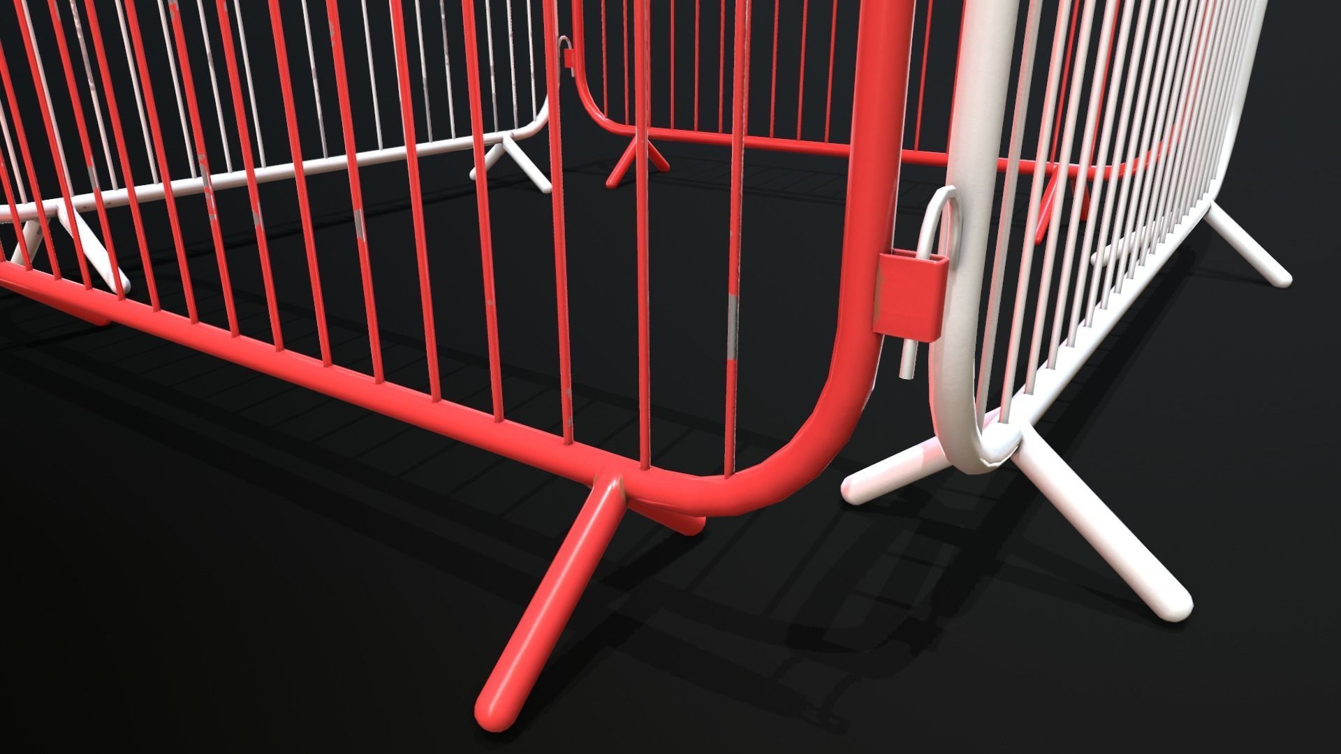 3D model Crowd Control Barrier Game-ready VR / AR / low-poly | CGTrader