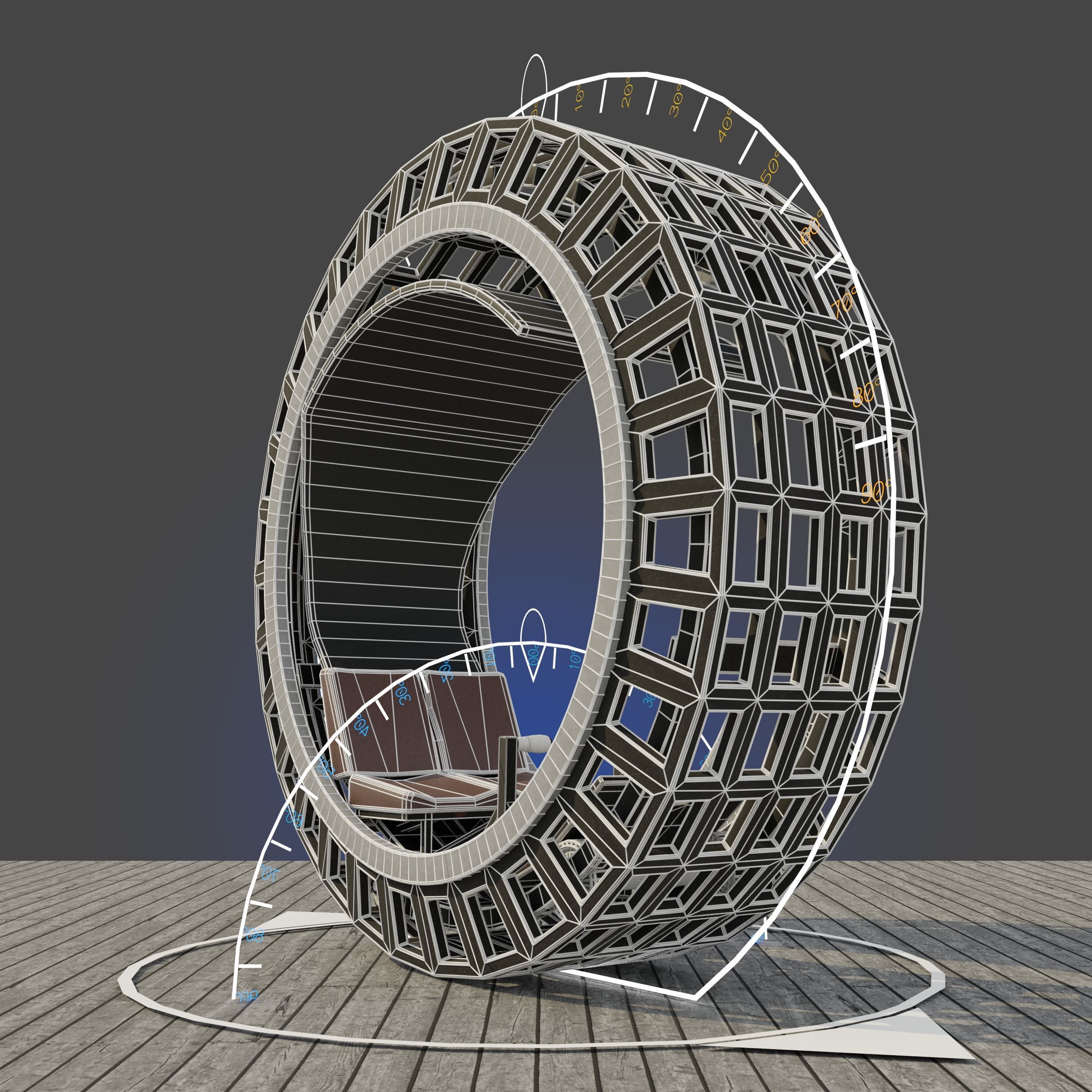 3D model Dynasphere Monowheel VR / AR / low-poly | CGTrader