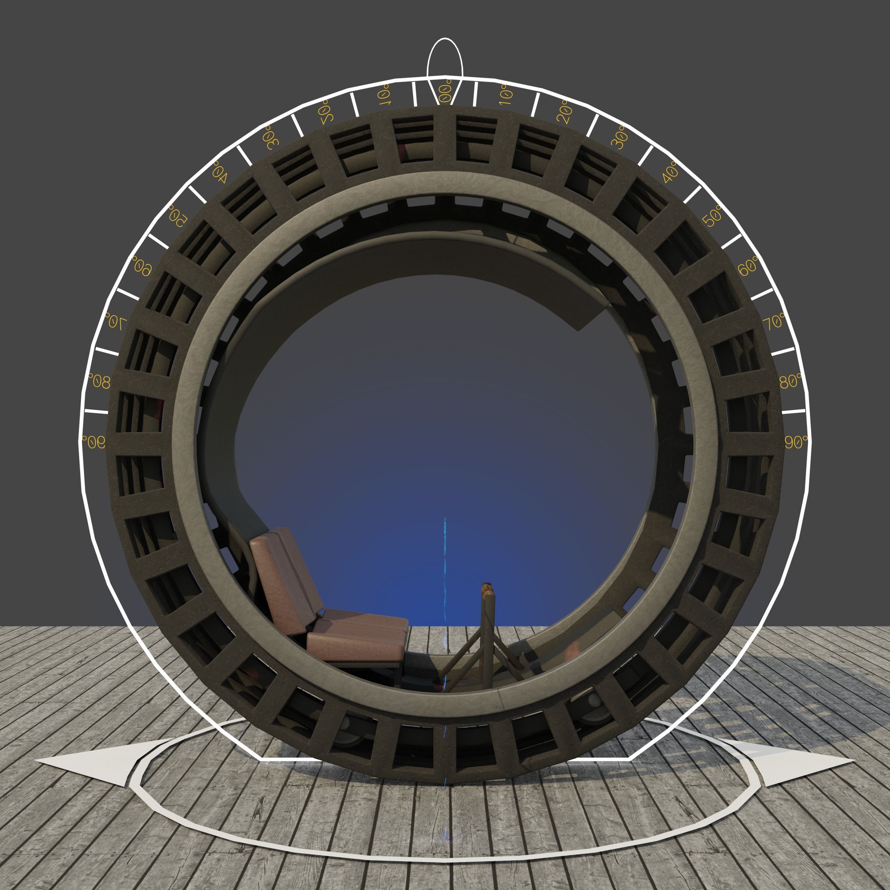 3D model Dynasphere Monowheel VR / AR / low-poly | CGTrader