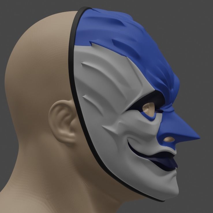 Sydney of PayDay2 mask 3D print model 3D model 3D printable | CGTrader