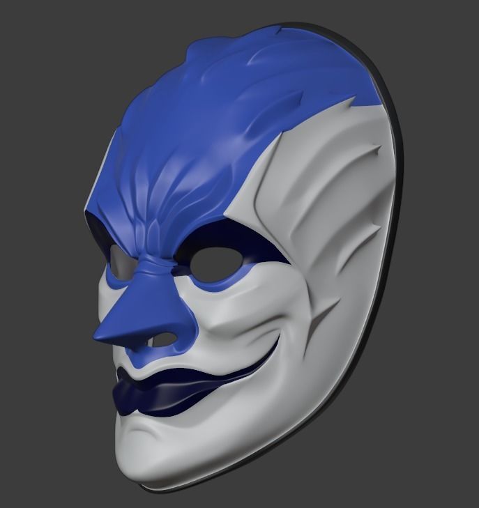Sydney of PayDay2 mask 3D print model 3D model 3D printable | CGTrader