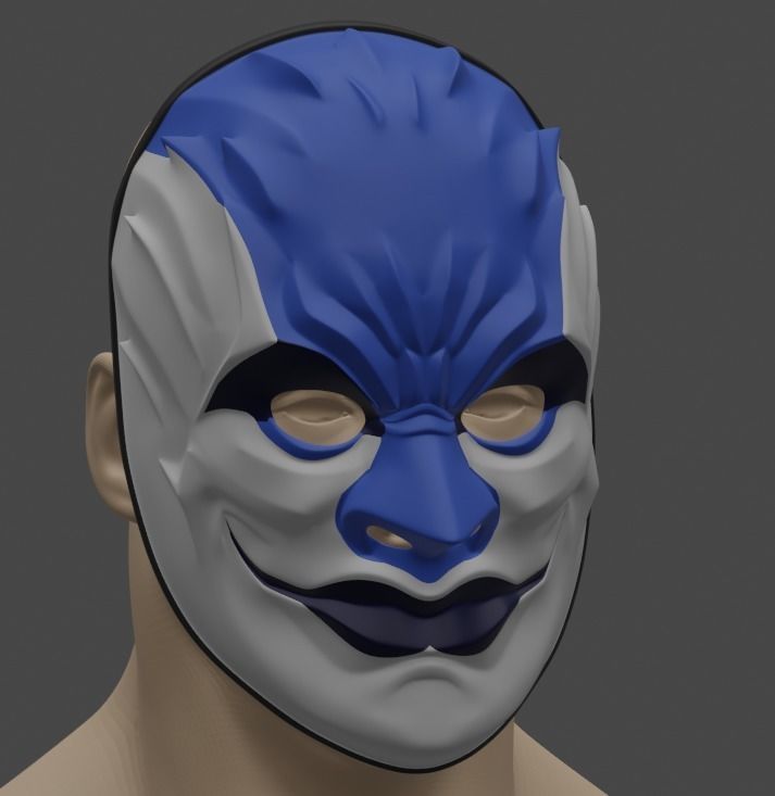 Sydney of PayDay2 mask 3D print model 3D model 3D printable | CGTrader