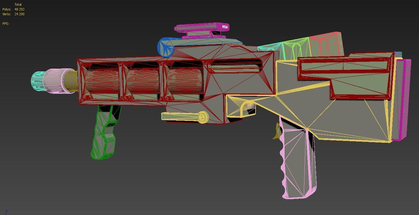 Star Trek Enterprise Alien Containment Flamethrower Extinction 3D model ...