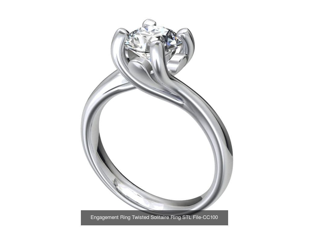 Engagement Rings Collections STL CAD Files | CGTrader