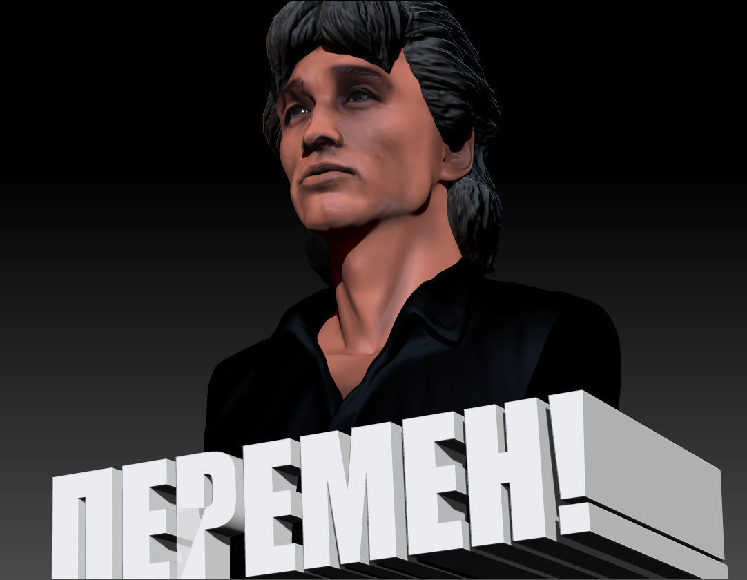 Viktor Tsoi - Peremen 3d print model free 3D model 3D printable | CGTrader