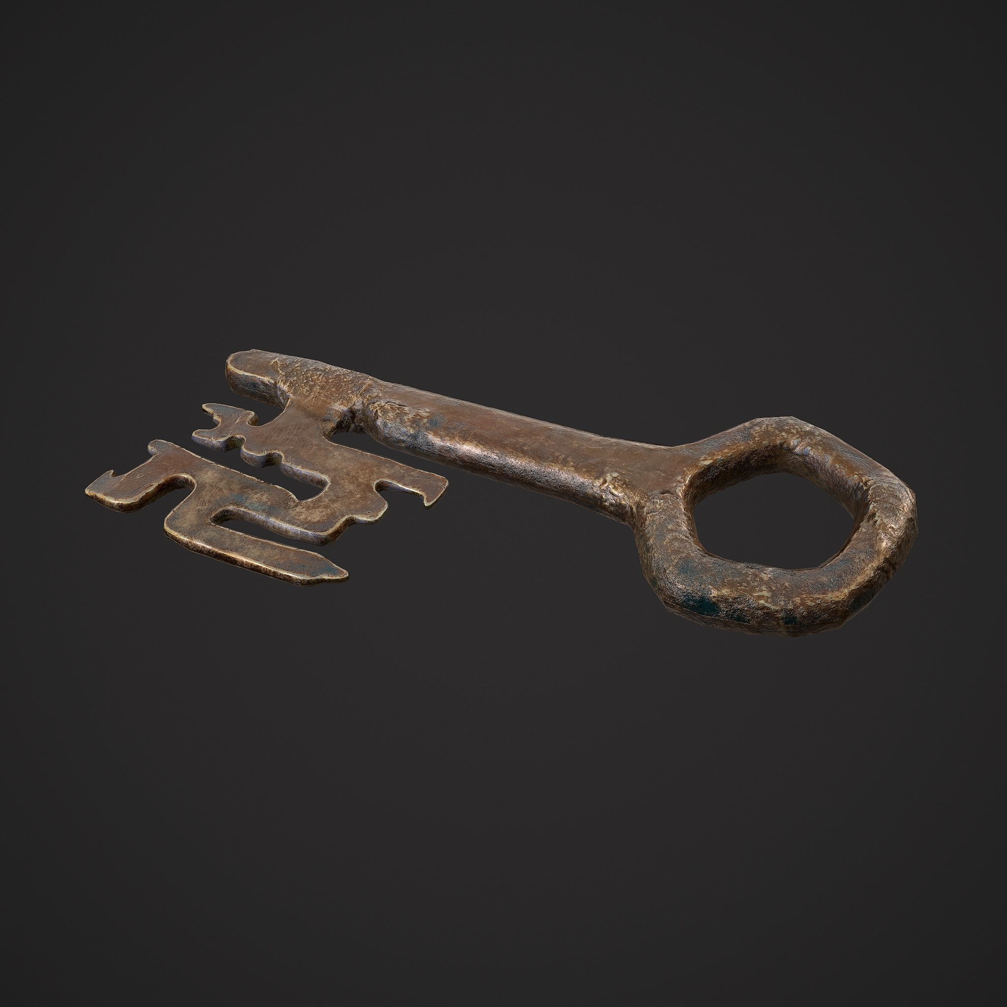 Medieval Style Key 3D model | CGTrader