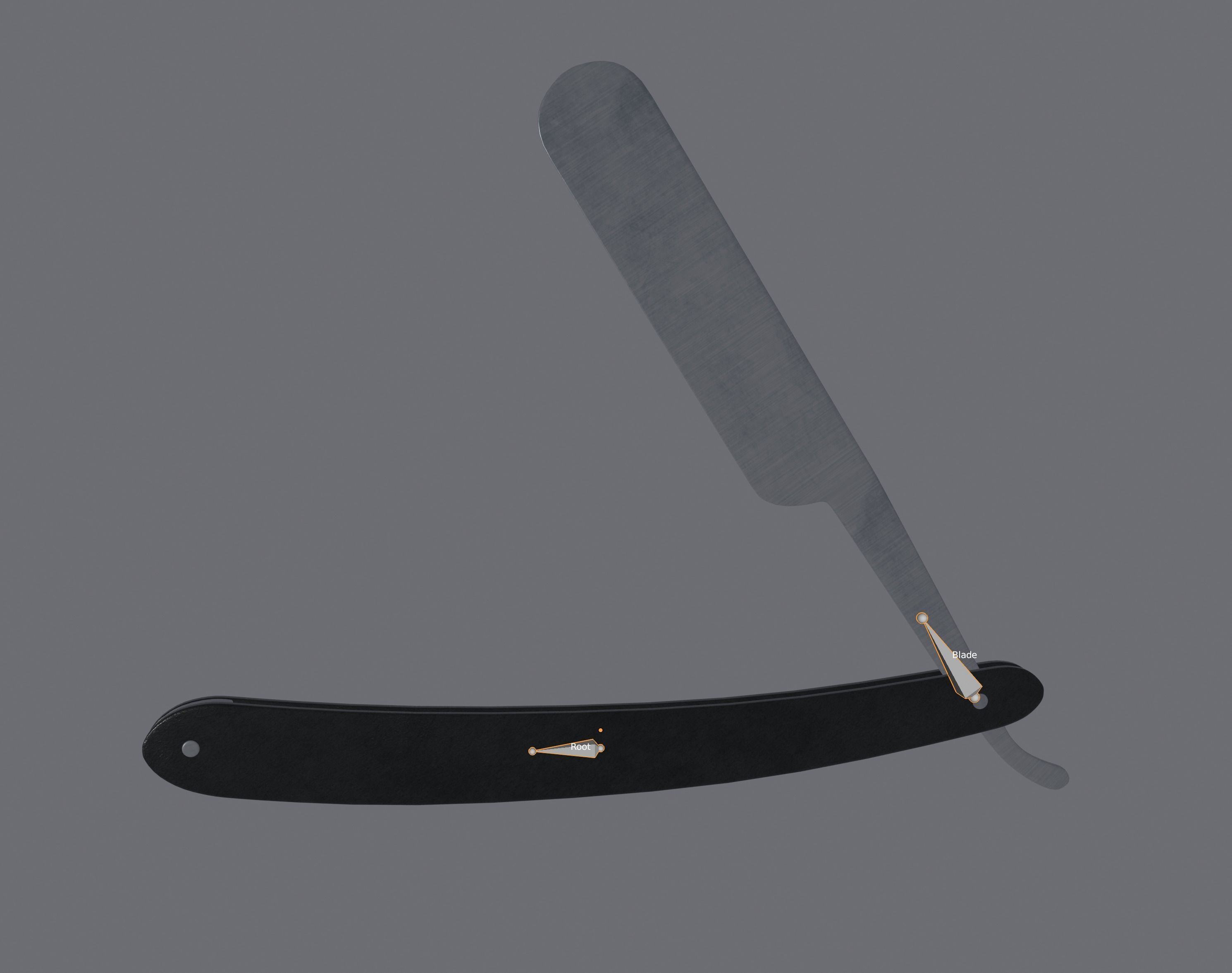 3D model Straight Razor VR / AR / low-poly | CGTrader