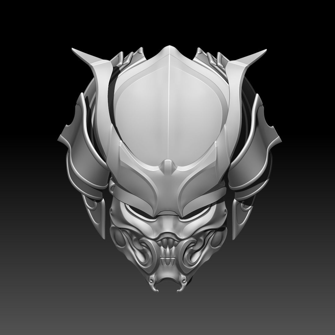 Predator Samurai Mask Helmet Hunting Grounds Cosplay 3D model 3D ...