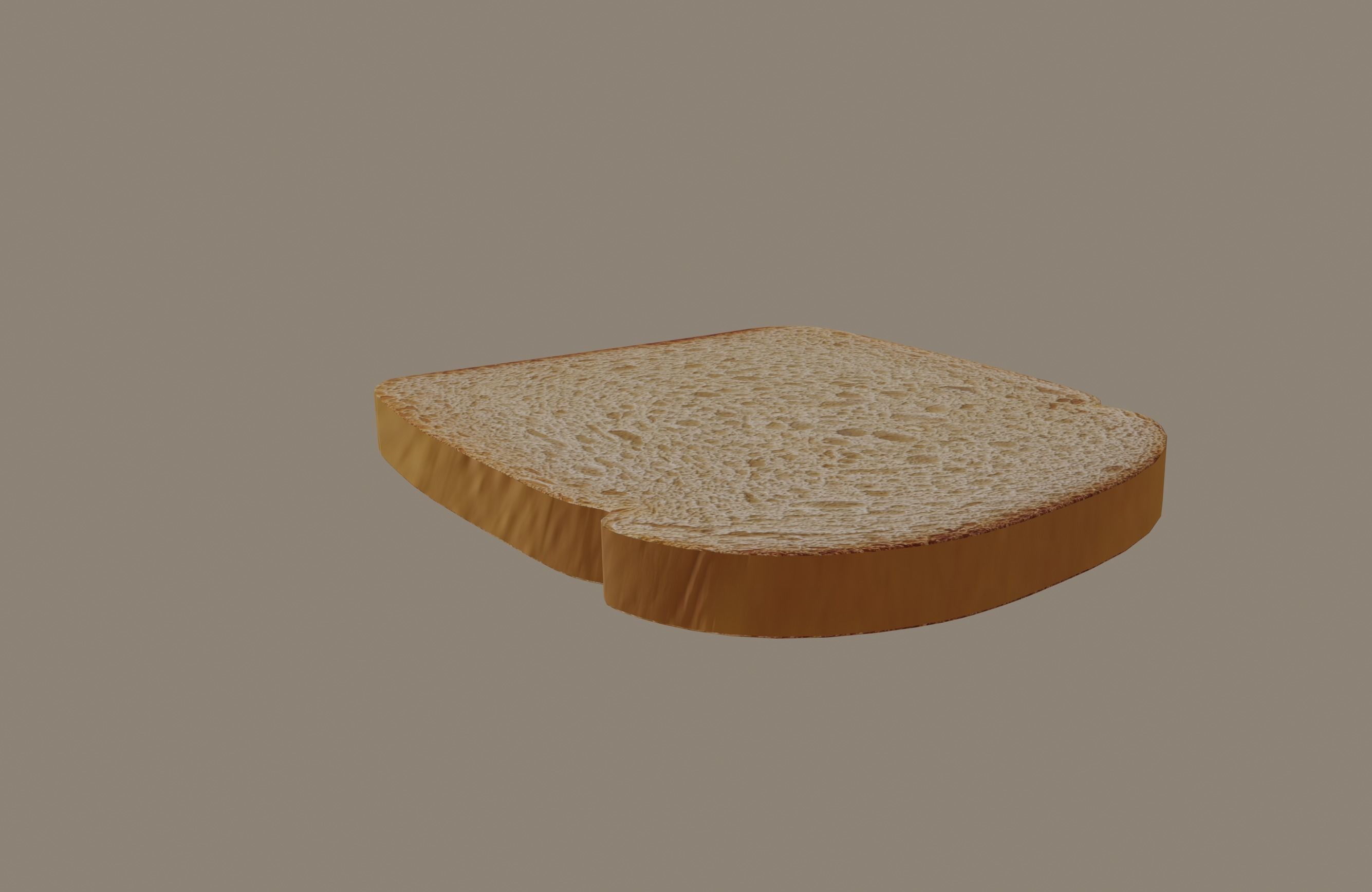 Bread Slice 3D model | CGTrader