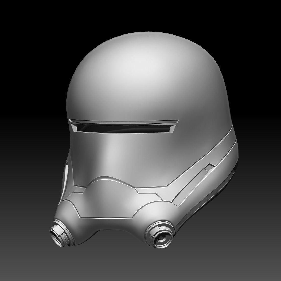 Star Wars Flame Trooper Helmet Battlefront SW Cosplay 3D model 3D ...