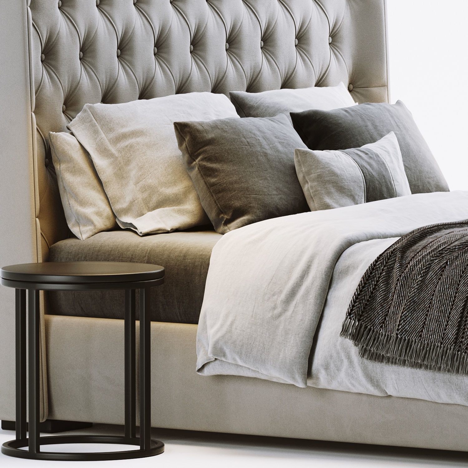 Bed Meridiani Turman 3D model | CGTrader