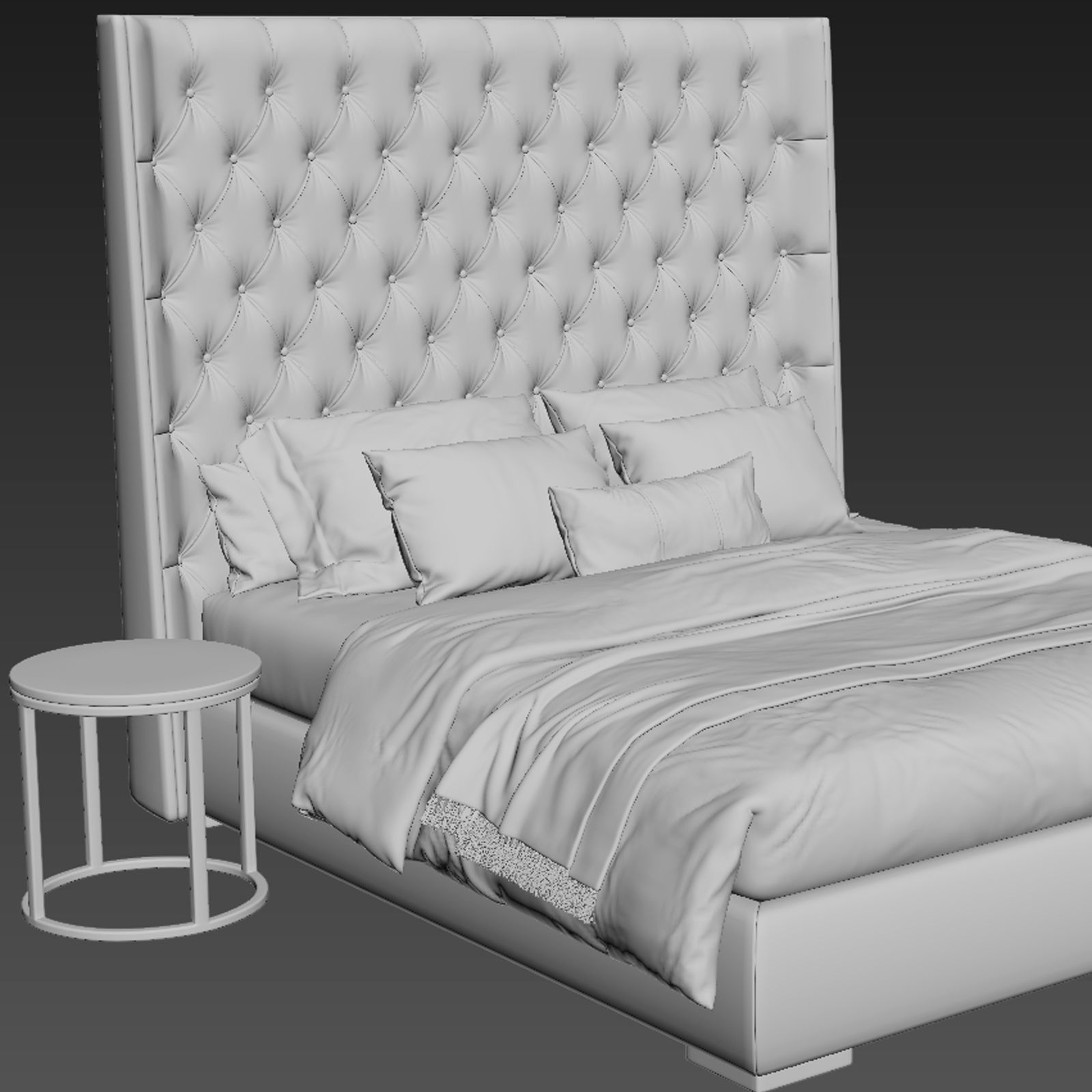 Bed Meridiani Turman 3D model | CGTrader