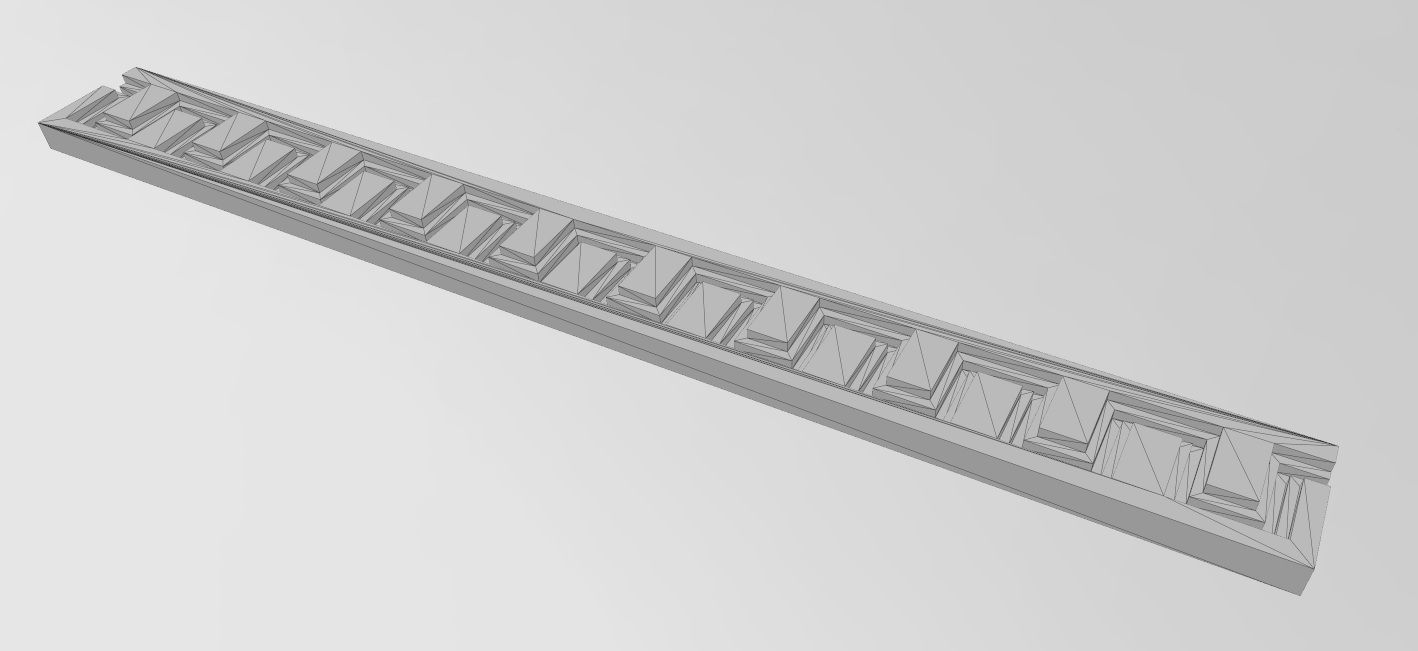 Greek key frieze panels for plaster and wood working 3D model 3D ...