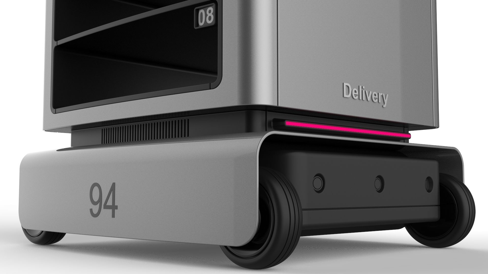 Generic Delivery Robot 01 8 Trays 3D model | CGTrader