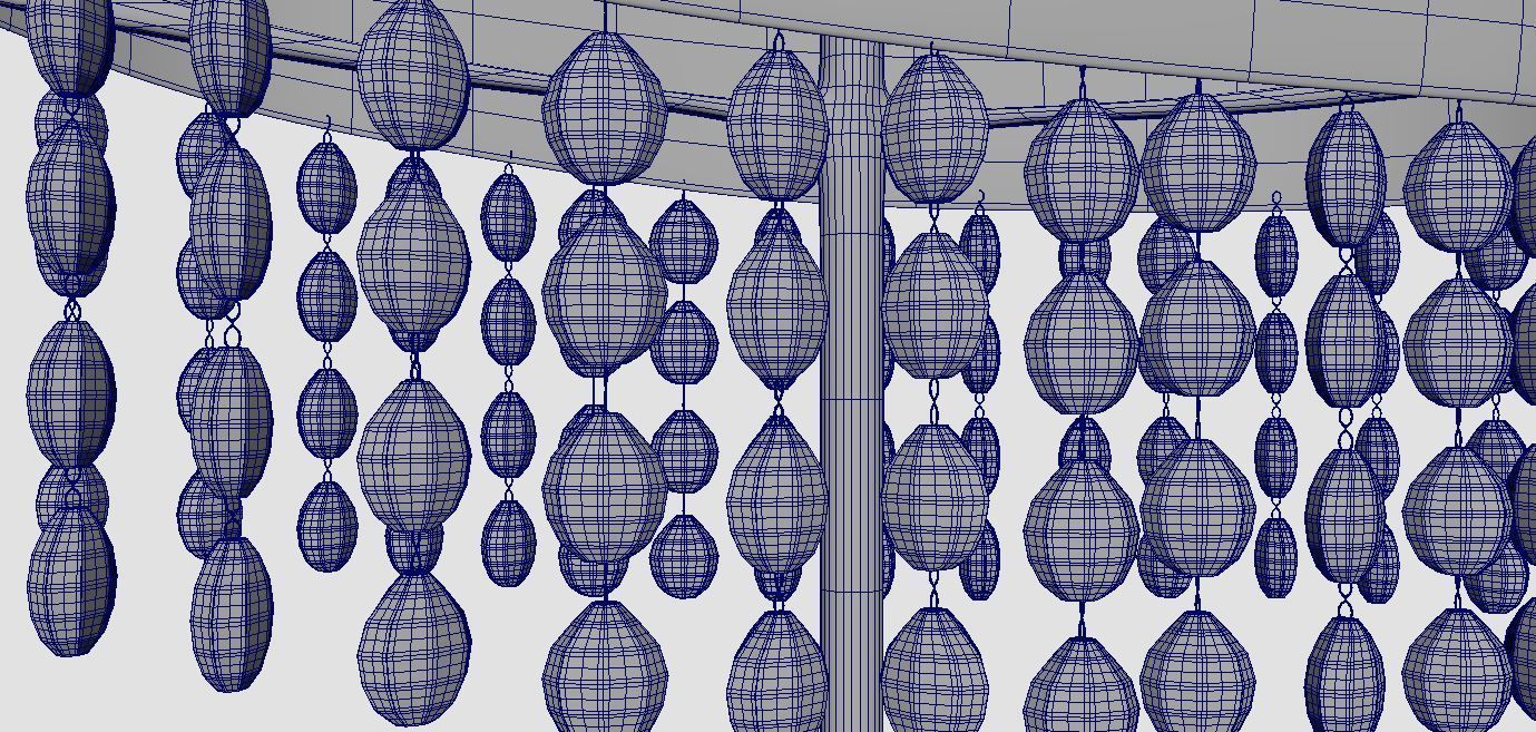 3D model Beads Lamp VR / AR / low-poly | CGTrader
