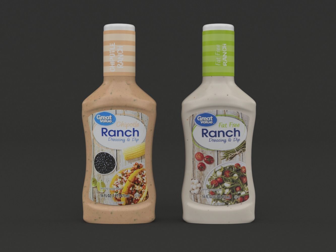 Great Value Ranch Dressing and Dip 3D model | CGTrader