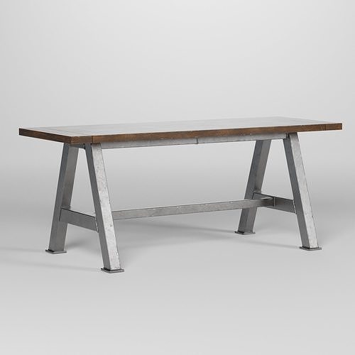 Free Metal Table free 3D model | CGTrader