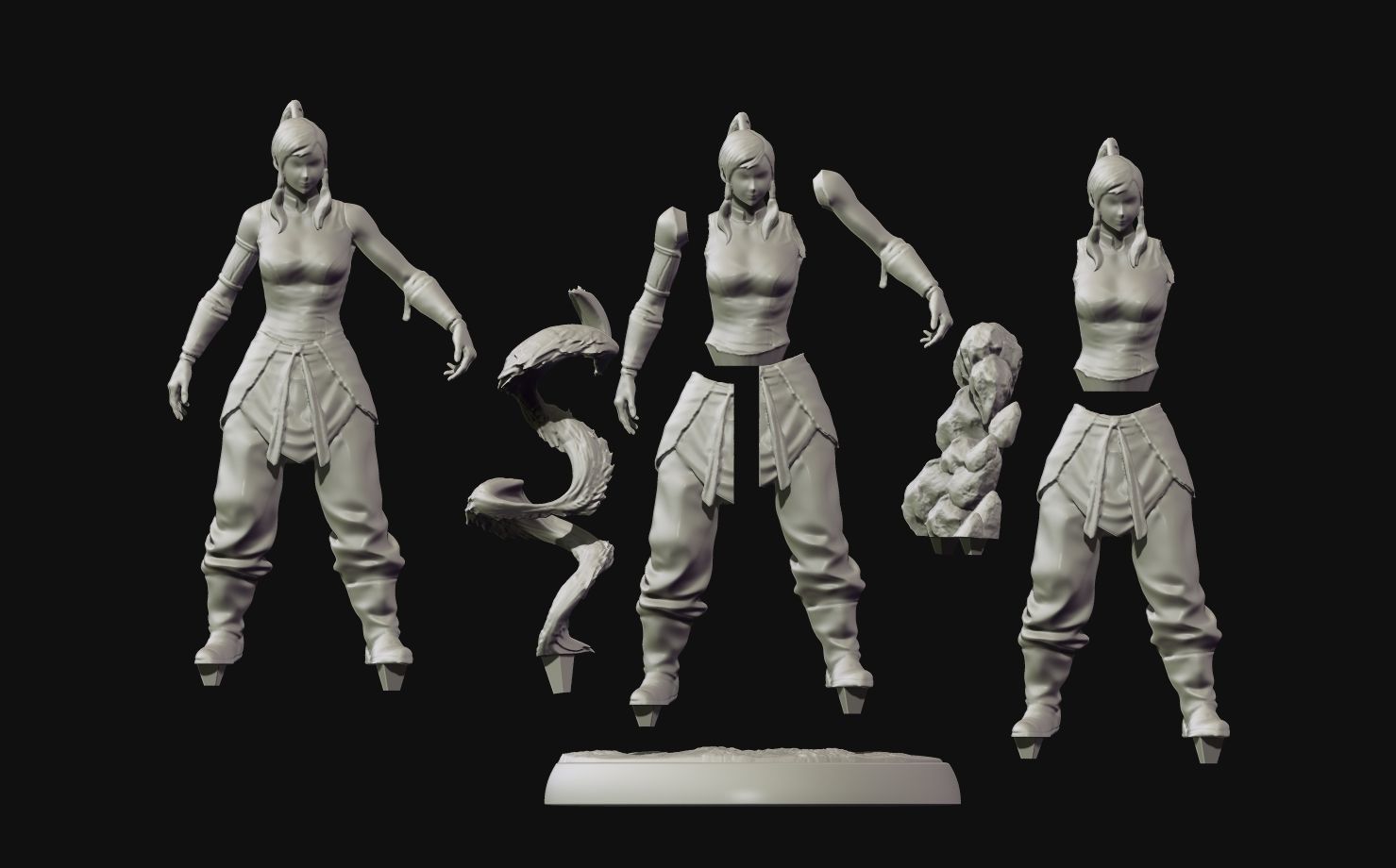 Korra 3d print figurine - The Legend of korra 3D model 3D printable ...