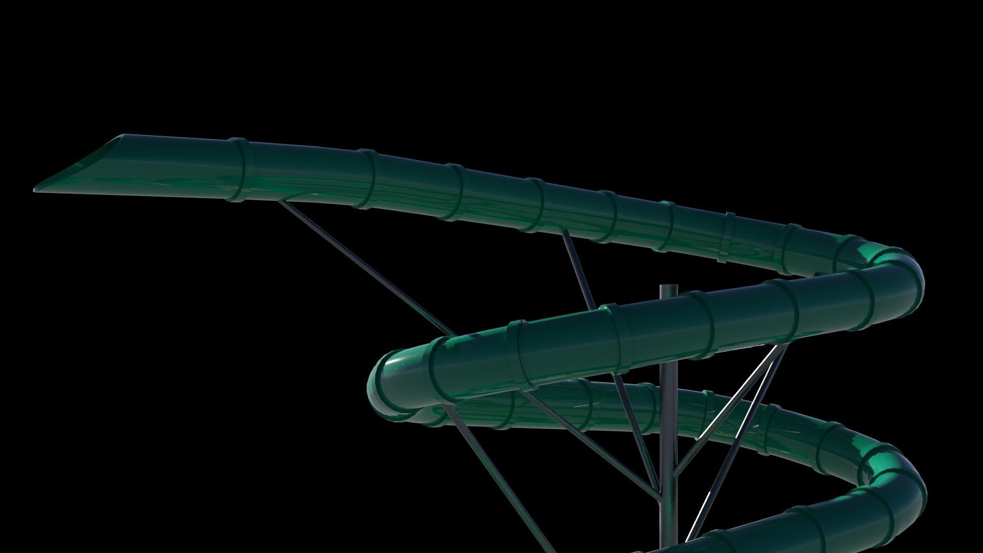 3D Model Collection Two Water Slides 3D models VR / AR / low-poly ...