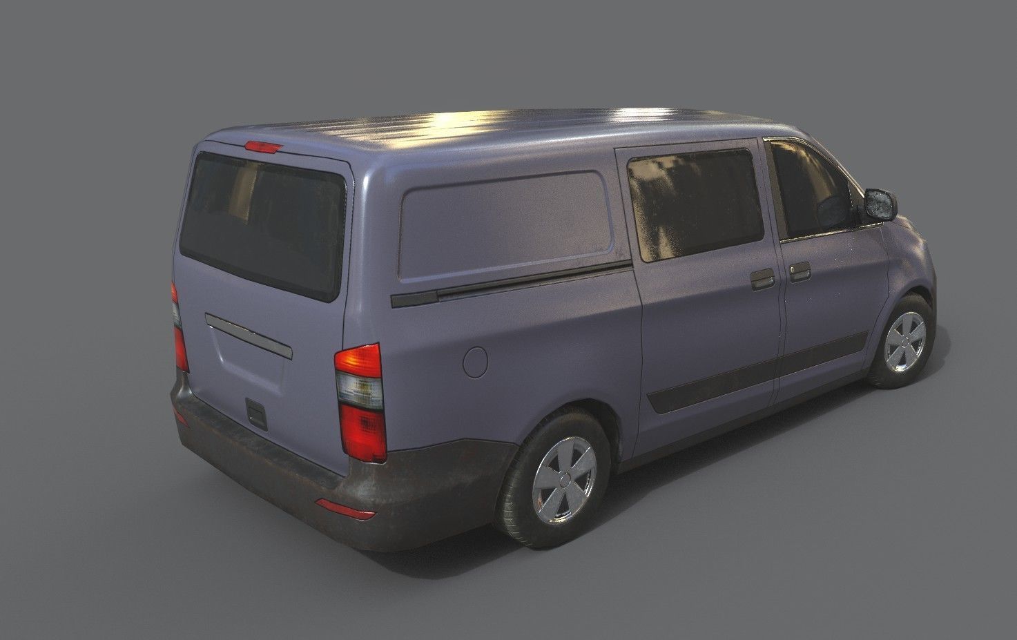 3D model Generic Minivan Grey VR / AR / low-poly | CGTrader