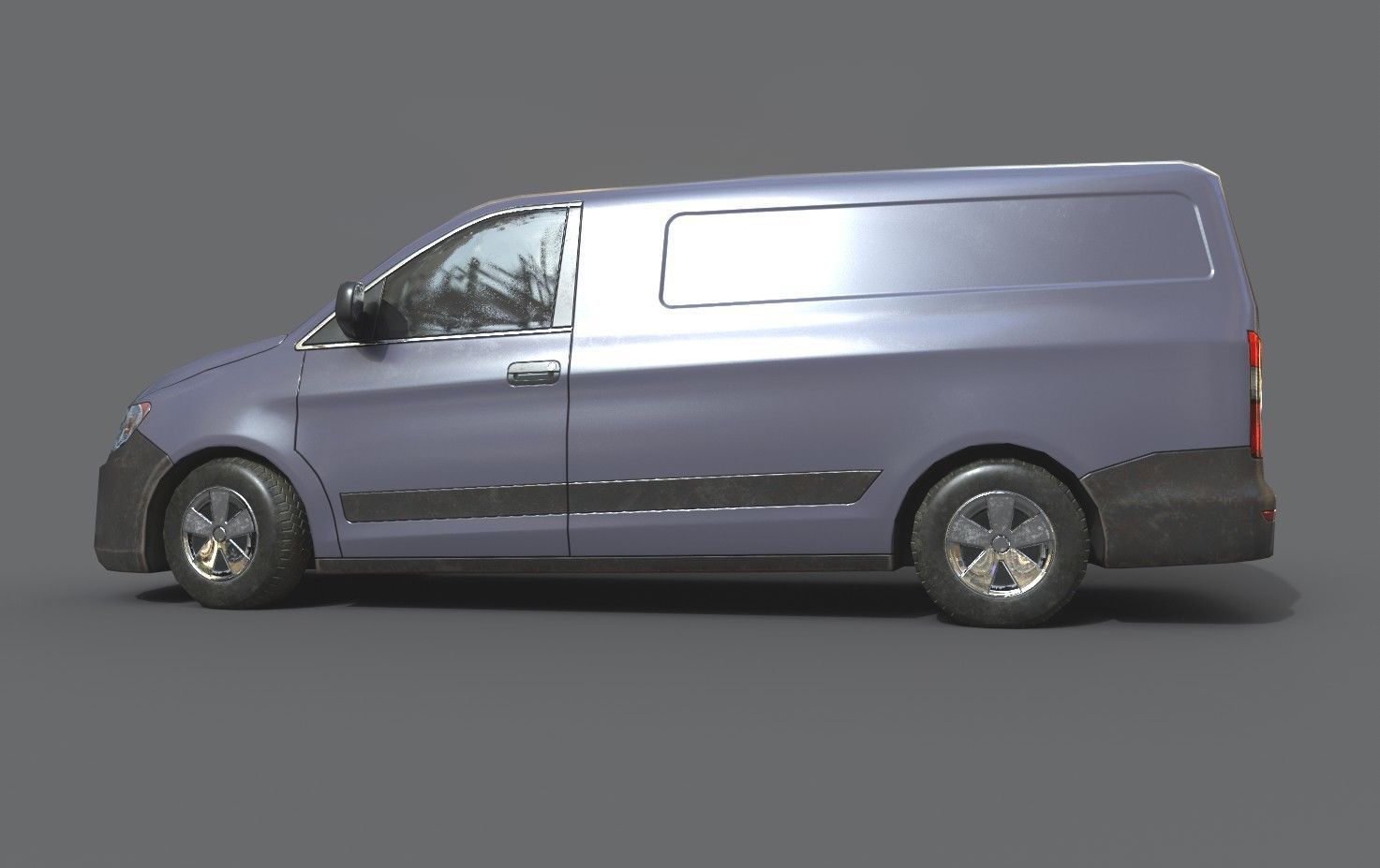 3D model Generic Minivan Grey VR / AR / low-poly | CGTrader