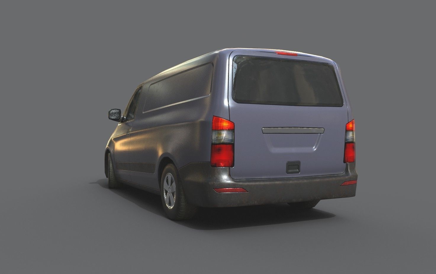 3D model Generic Minivan Grey VR / AR / low-poly | CGTrader