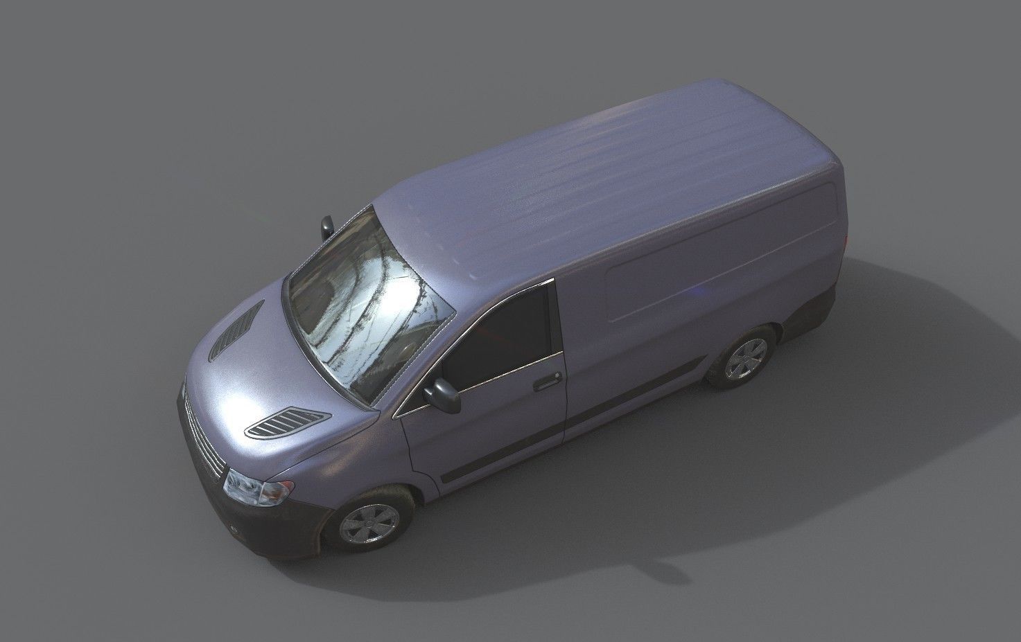 3D model Generic Minivan Grey VR / AR / low-poly | CGTrader