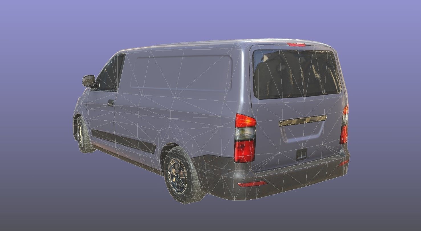 3D model Generic Minivan Grey VR / AR / low-poly | CGTrader