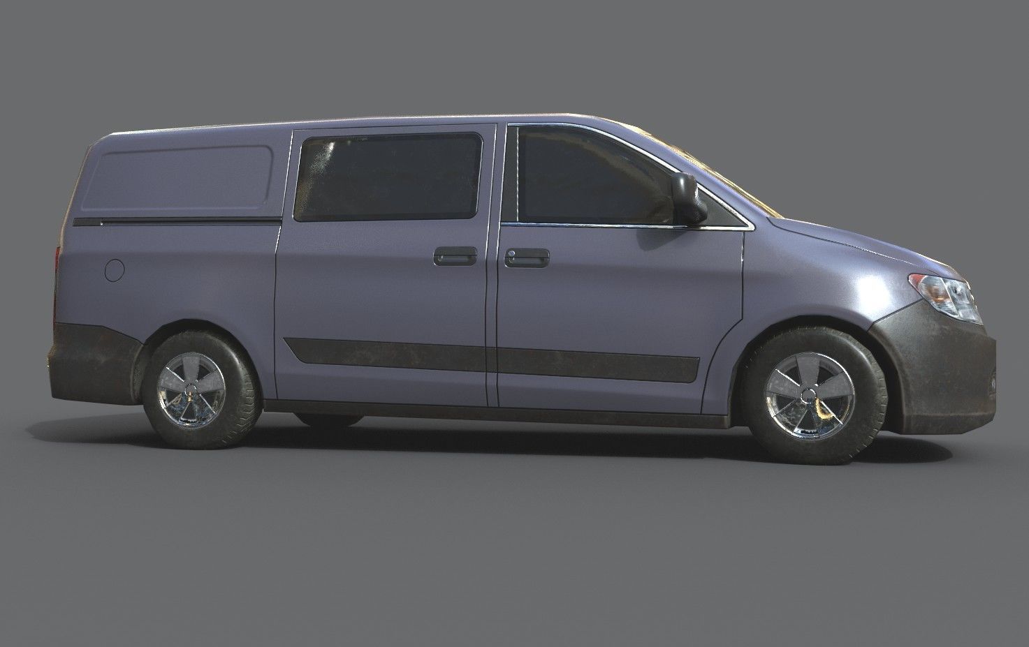 3D model Generic Minivan Grey VR / AR / low-poly | CGTrader