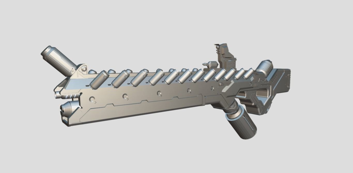 Alien Assault Rifle from Distric 9 3D model | CGTrader