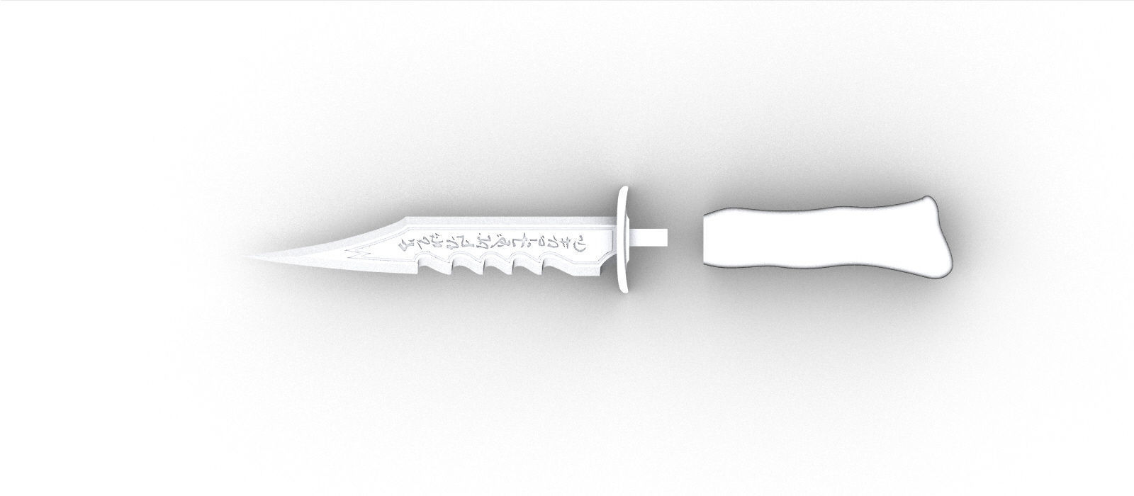 Demon Blade Supernatural -STL File 3D model 3D printable | CGTrader