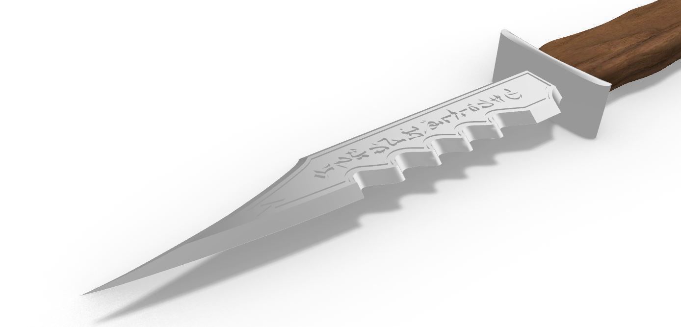 Demon Blade Supernatural -STL File 3D model 3D printable | CGTrader