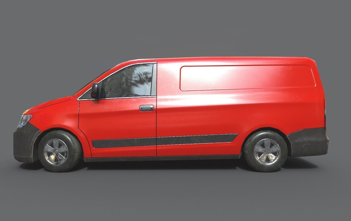 3D model Generic Minivan Red VR / AR / low-poly | CGTrader