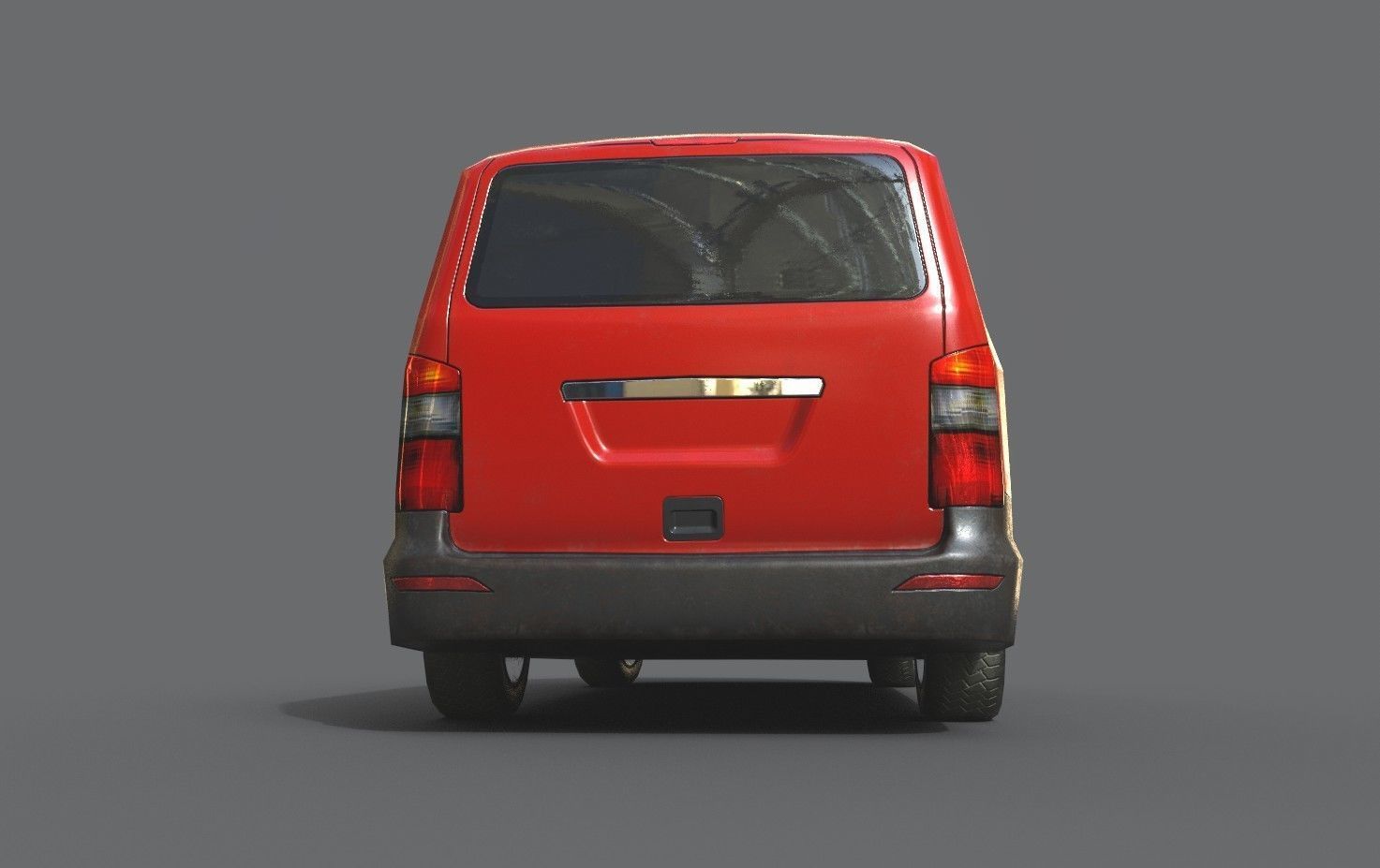 3D model Generic Minivan Red VR / AR / low-poly | CGTrader