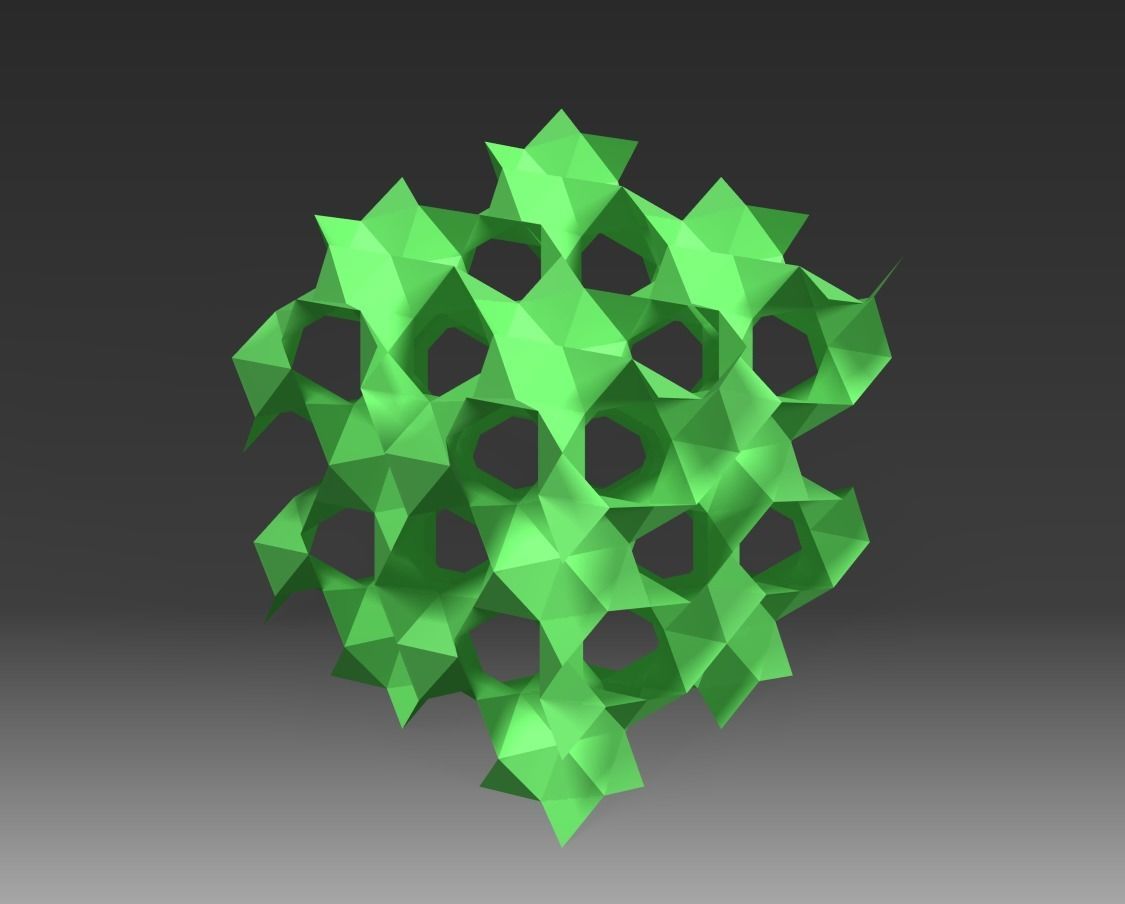 3D model GYROID lowpoly - surface sample VR / AR / low-poly | CGTrader