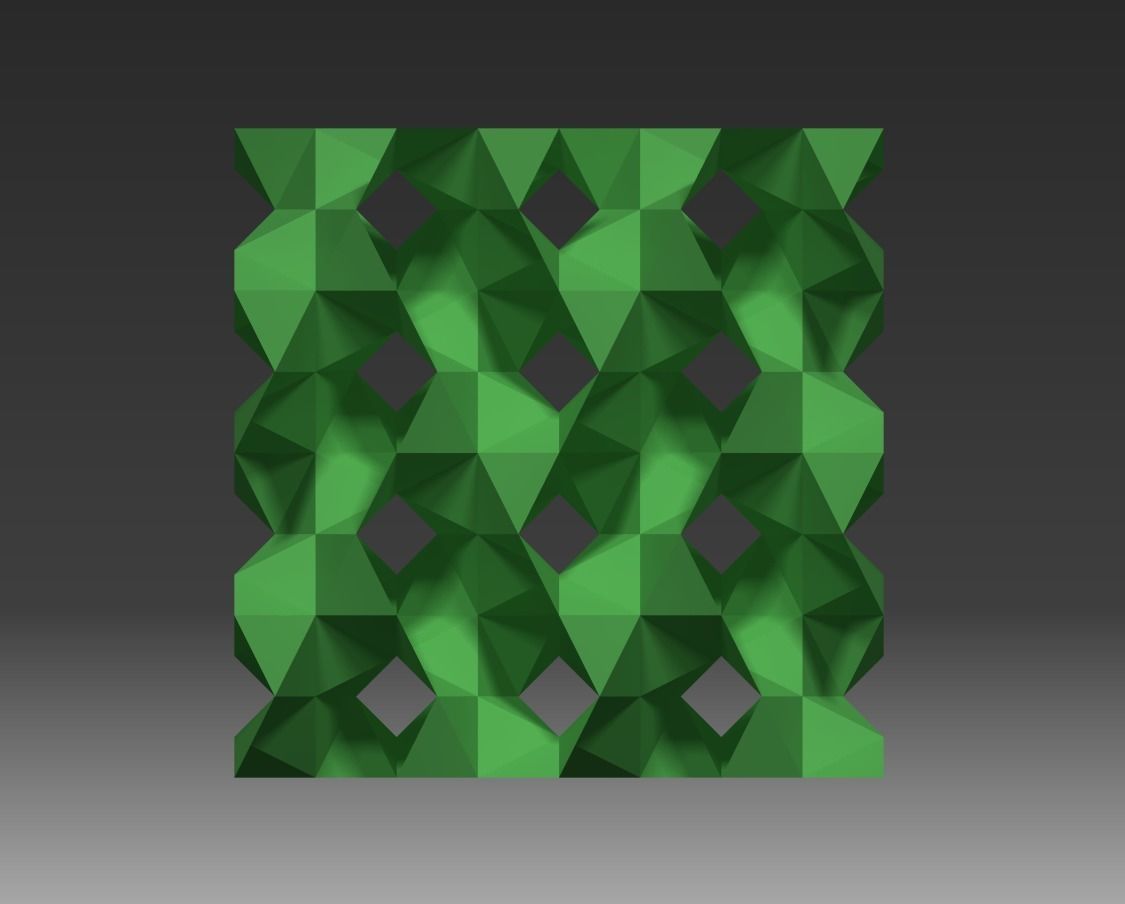 3D model GYROID lowpoly - surface sample VR / AR / low-poly | CGTrader