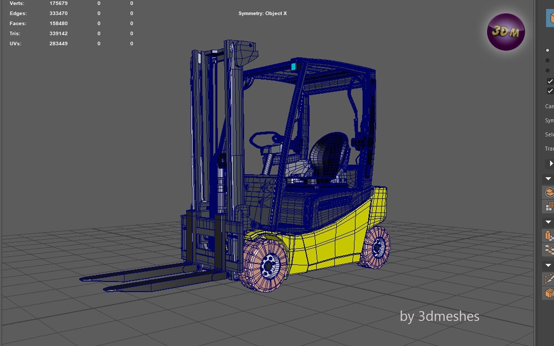 Jungheinrich EFG 320 Electro Forklift by 3D Meshes Berlin 3D model ...