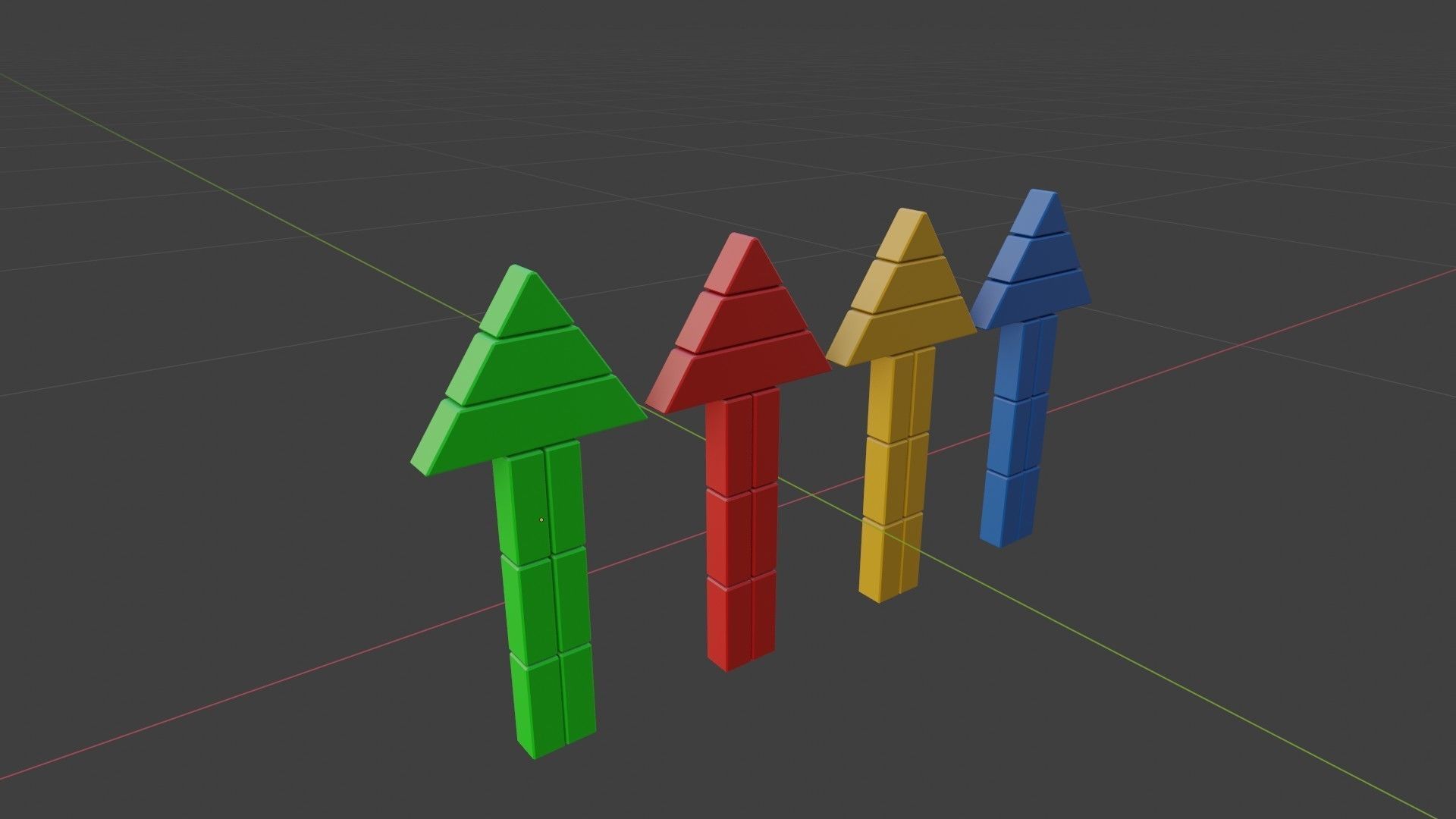 3D model Low poly arrow 52 VR / AR / low-poly | CGTrader