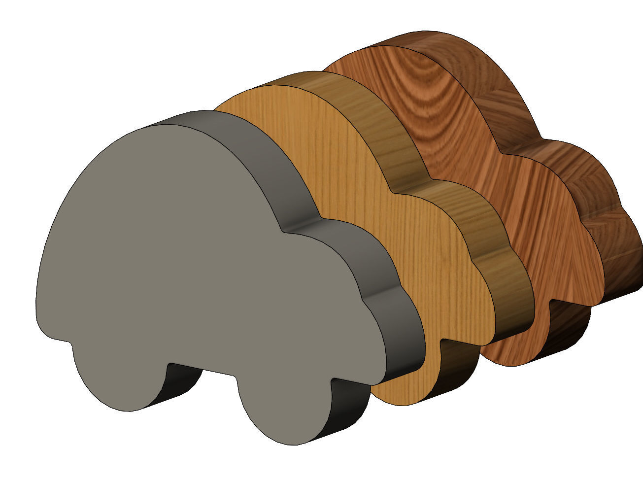 Car silhouette bowl free 3D model 3D printable | CGTrader