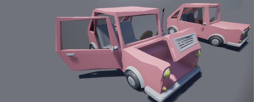 3D model Low Poly Cartoon Style Car VR / AR / low-poly | CGTrader