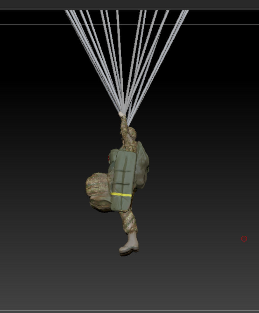 3D model US Army Paratrooper - Low Poly VR / AR / low-poly | CGTrader