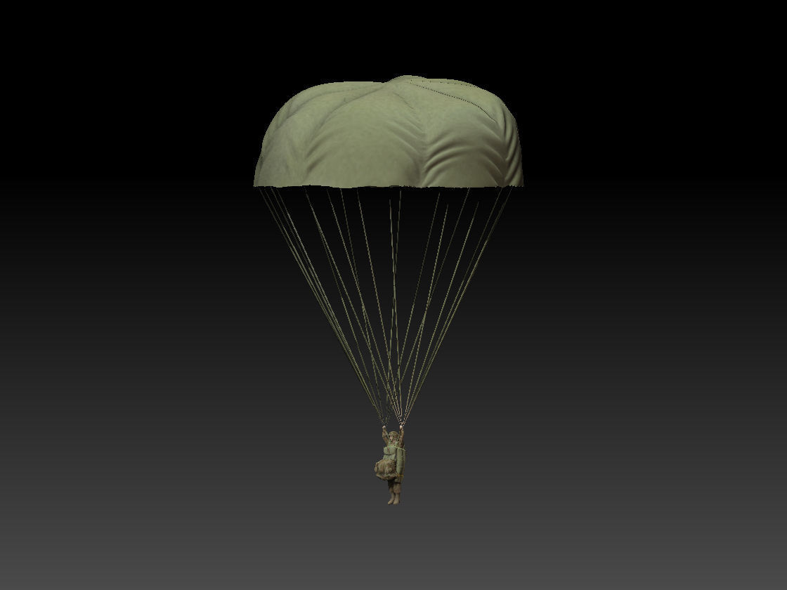 3D model US Army Paratrooper - Low Poly VR / AR / low-poly | CGTrader